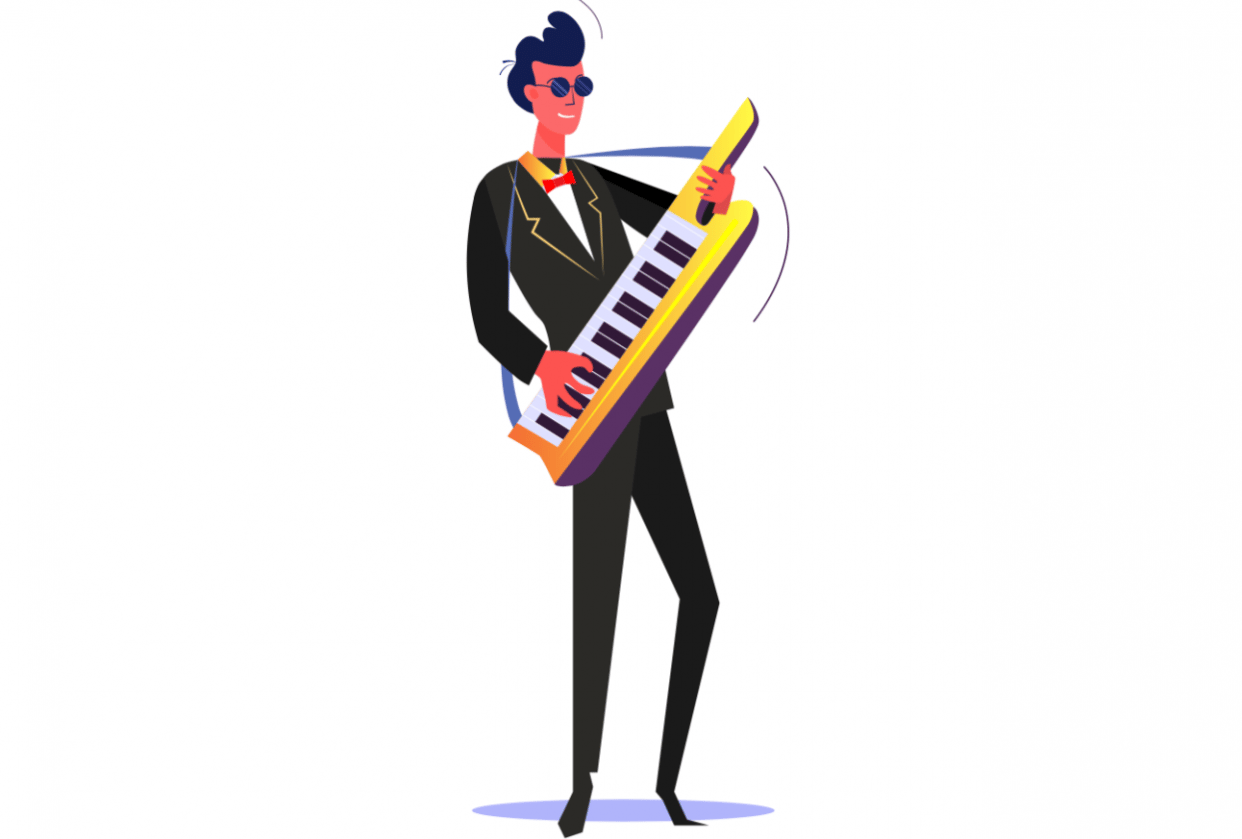 Keytar Man | Skillshare Student Project