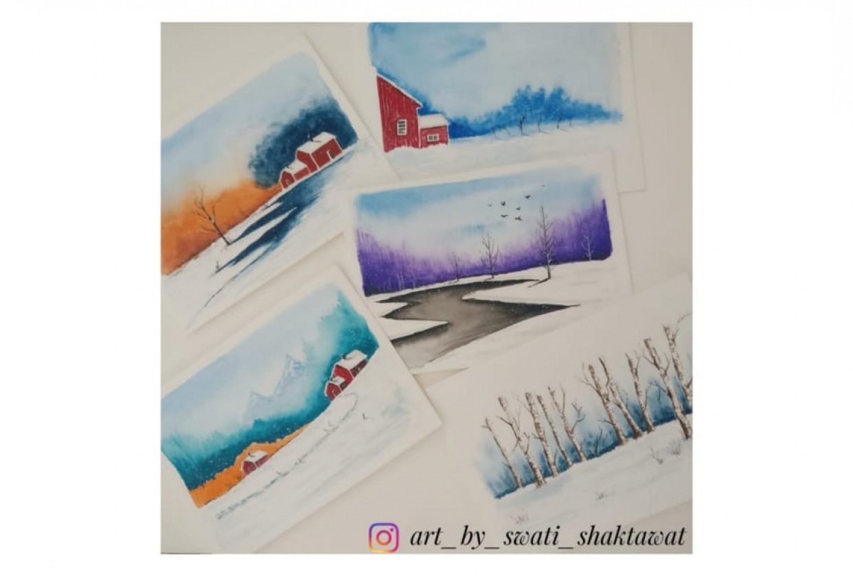 Delicate Winter Landscapes | Skillshare Student Project