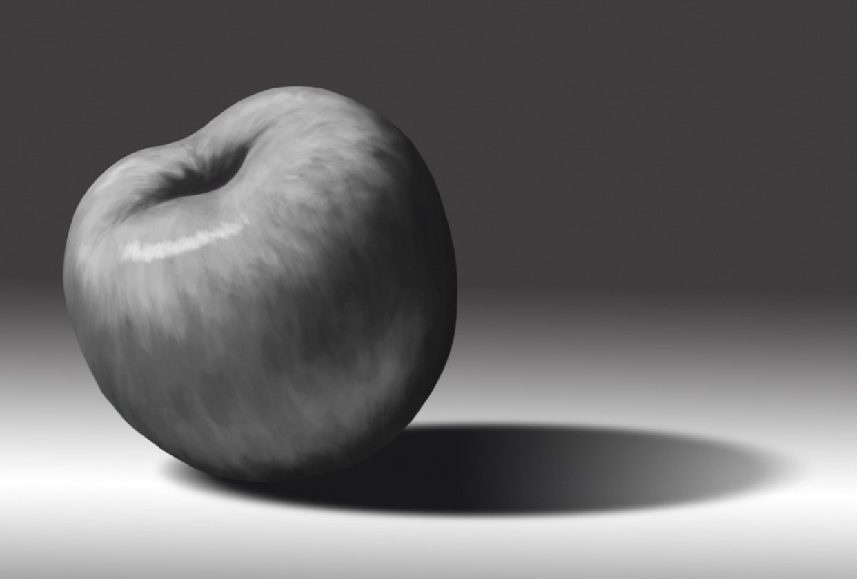 Art Fundamentals - Digital apple painting | Skillshare Student Project