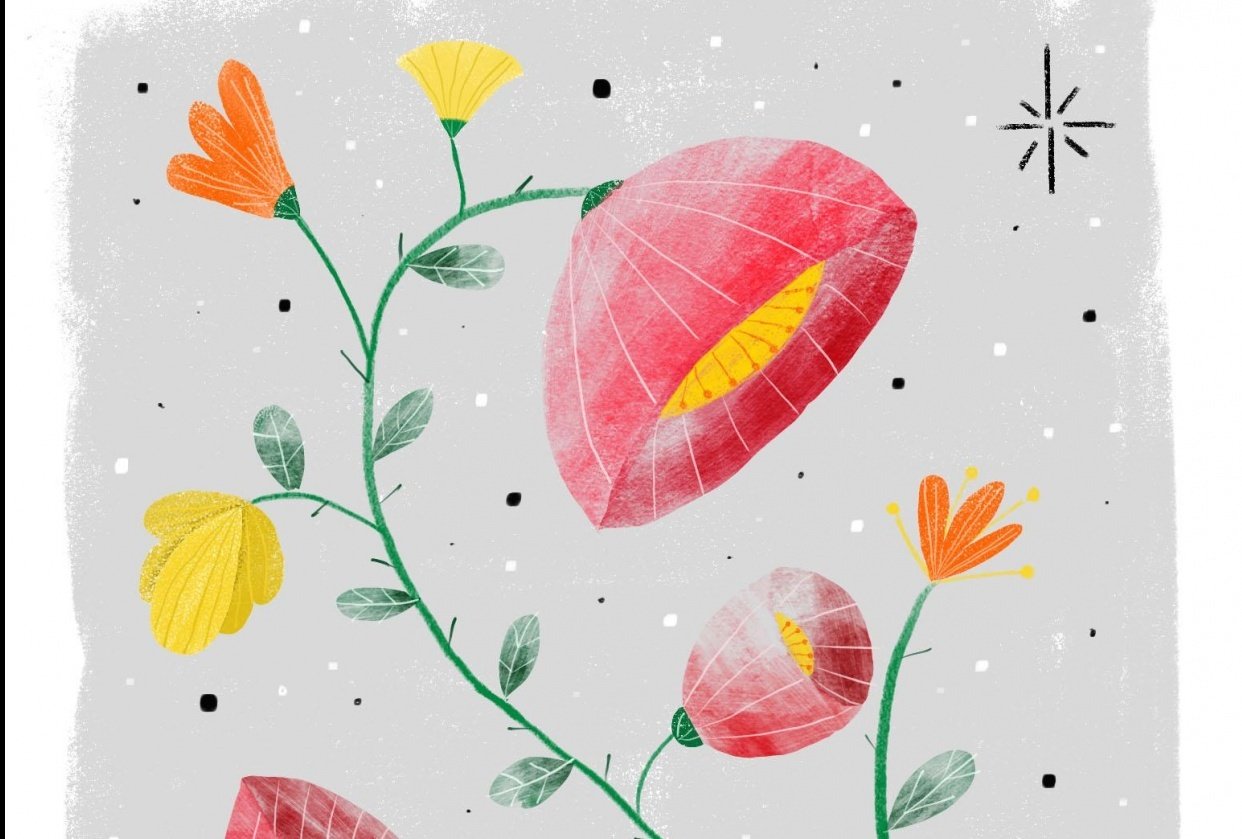 Flower Illustrations Using Lasso Tool Skillshare Student Project