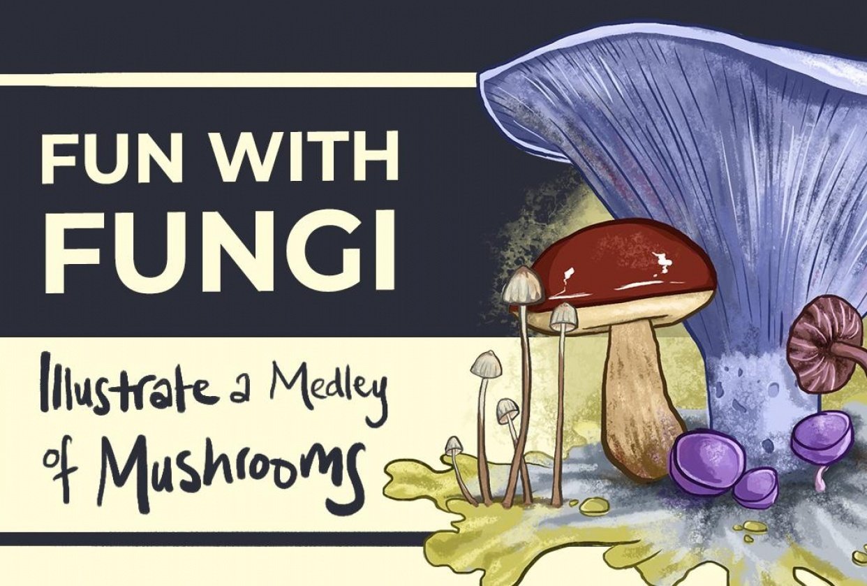 Fun with Fungi: Illustrate a medley of mushrooms | Skillshare Student ...