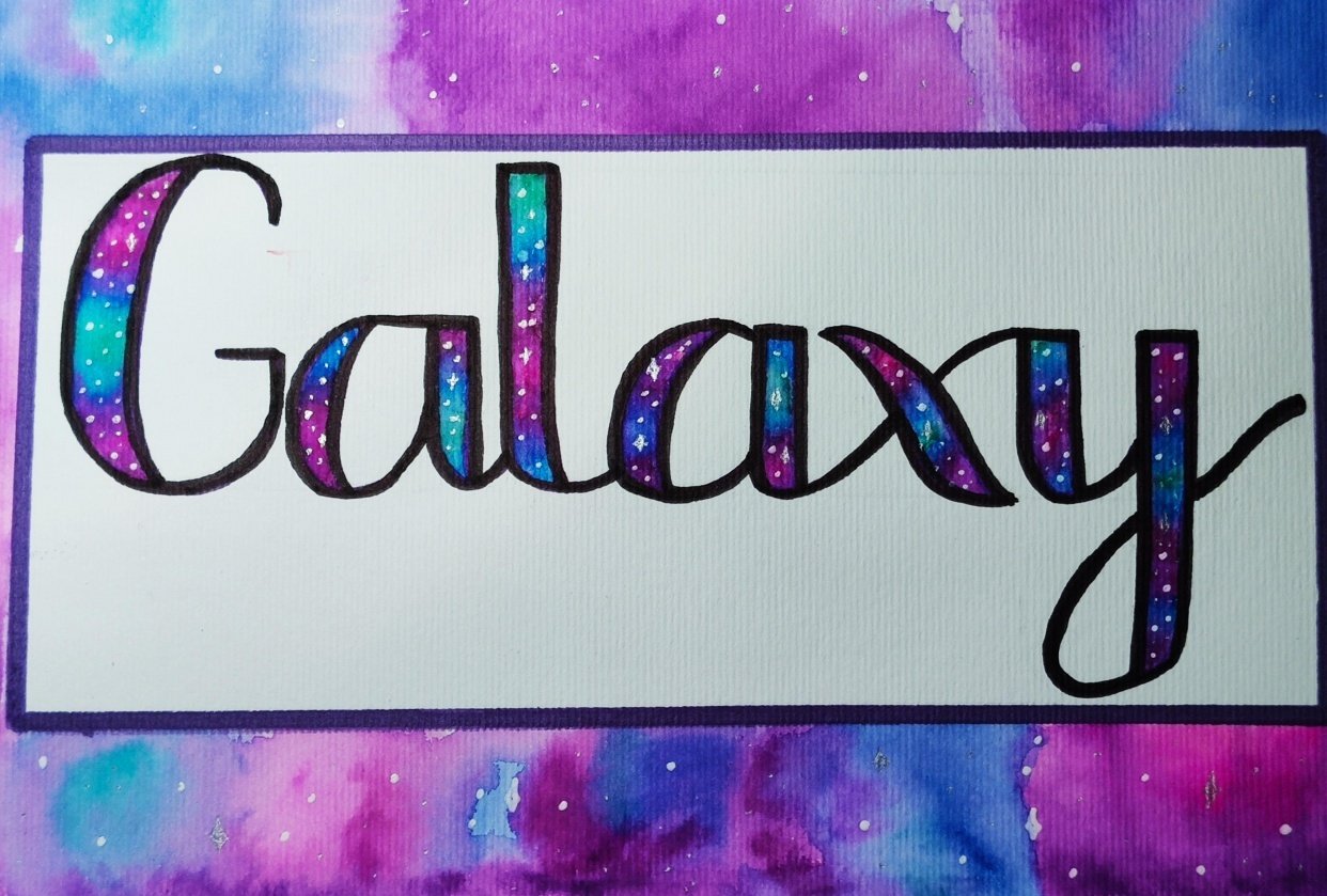 Galaxy Lettering | Skillshare Student Project