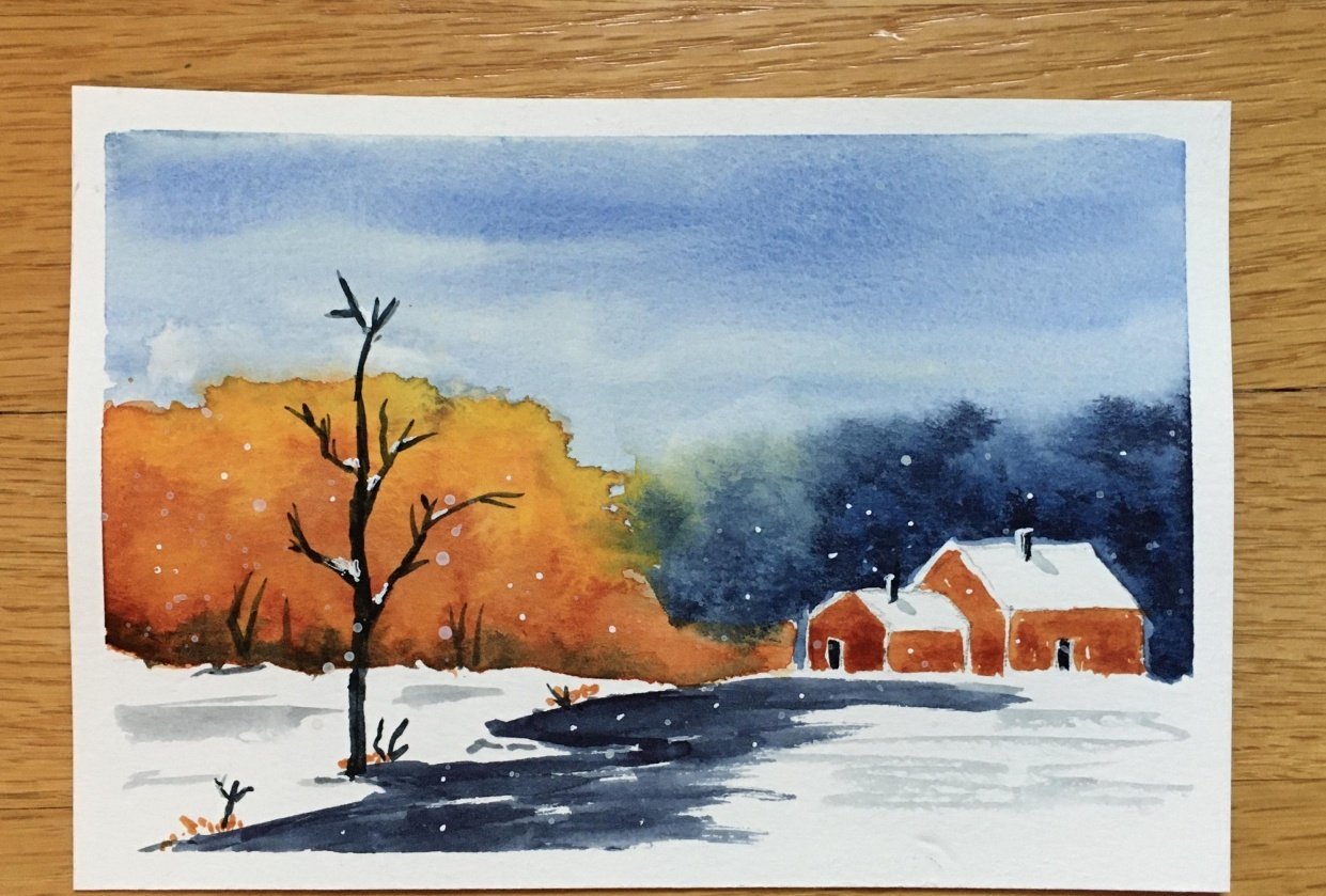 Delicate Winter Landscapes | Skillshare Student Project