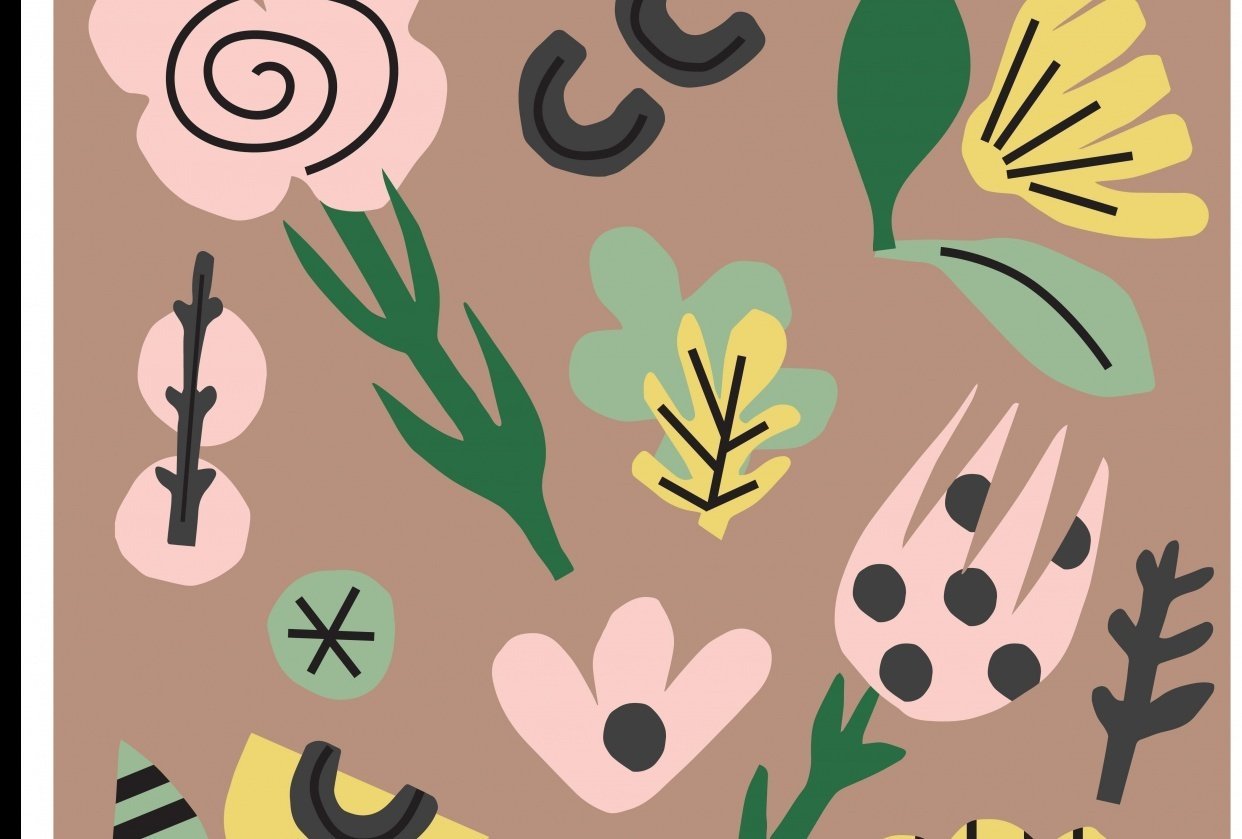 Flower cut paper collage | Skillshare Student Project