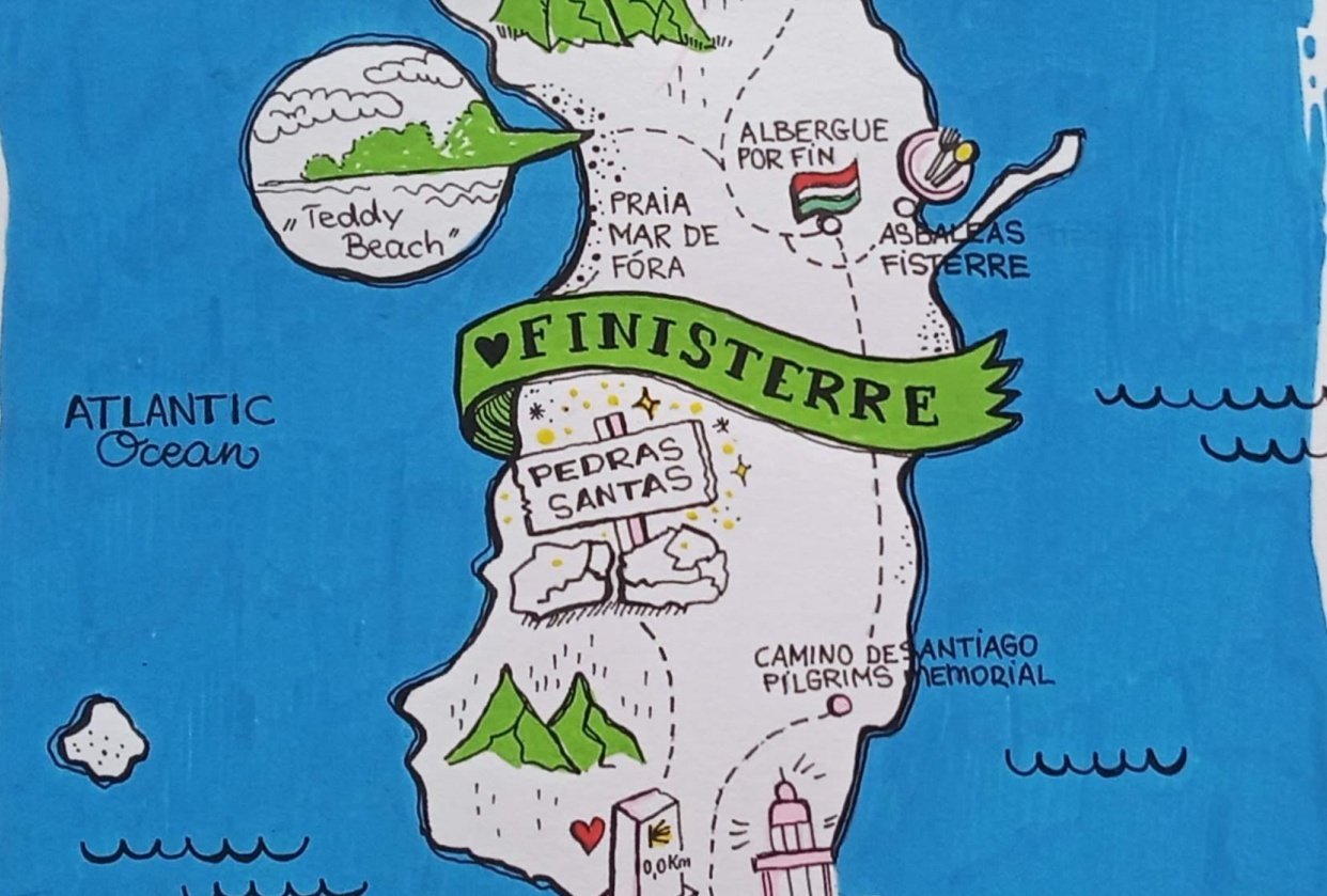 Map of Finisterre (Spain) | Skillshare Student Project
