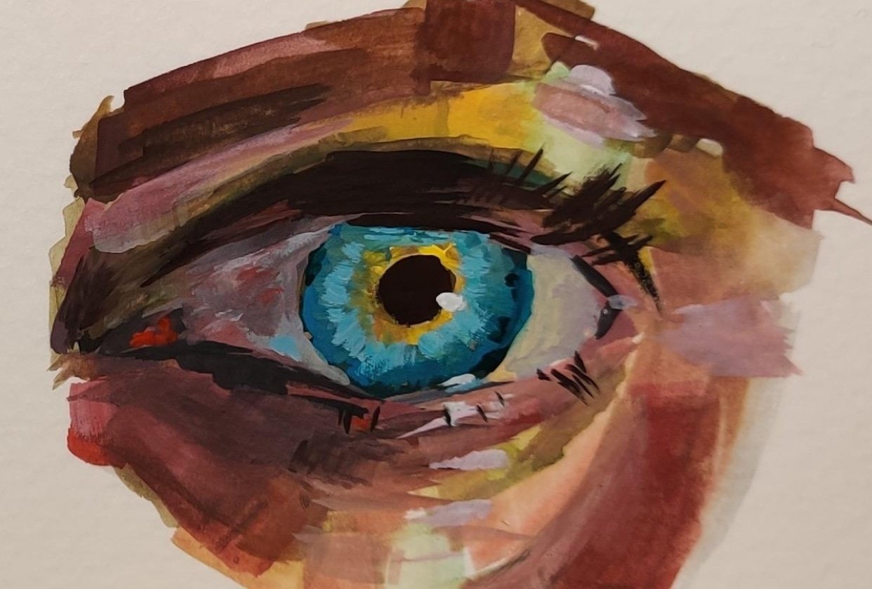 Eye in gouache | Skillshare Student Project