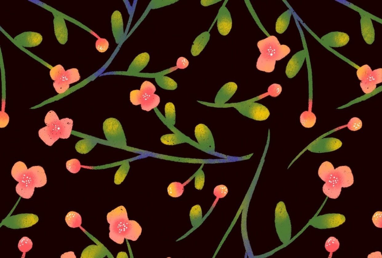 Floral pattern in Procreate | Skillshare Student Project