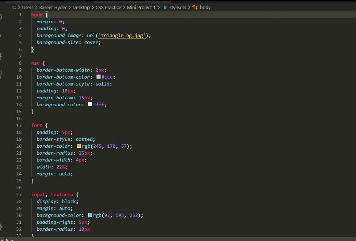 Baseer's CSS Projects | Skillshare Student Project