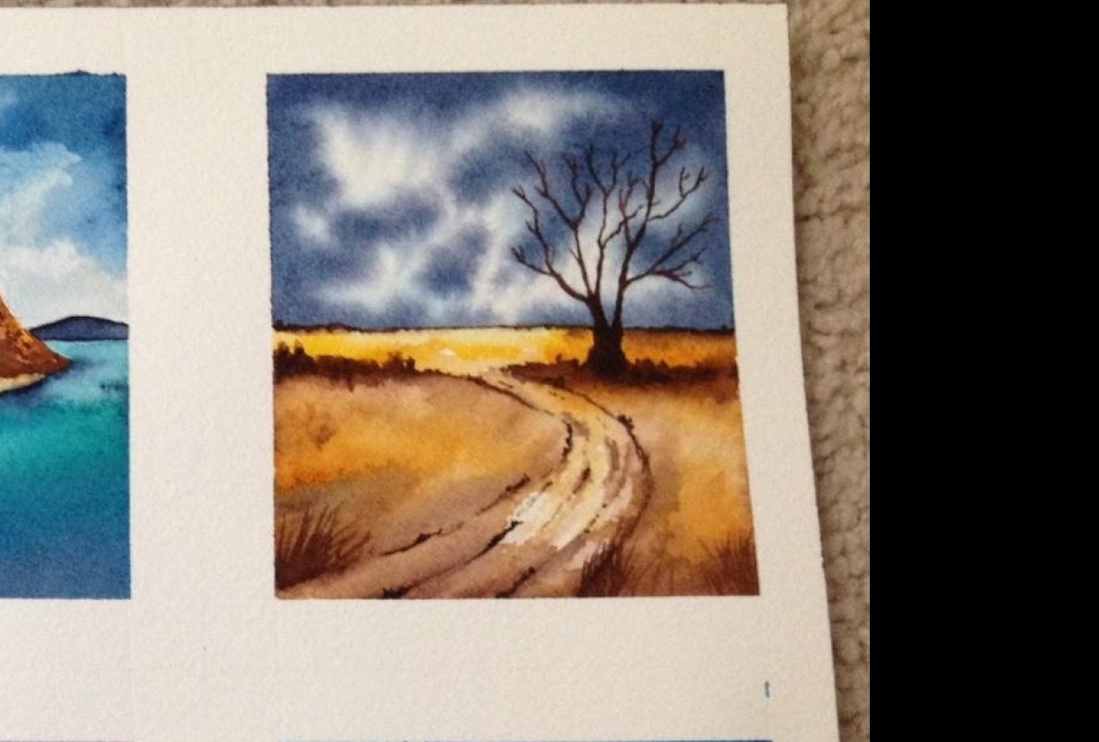 Mini 10 minute landscapes! | Skillshare Student Project