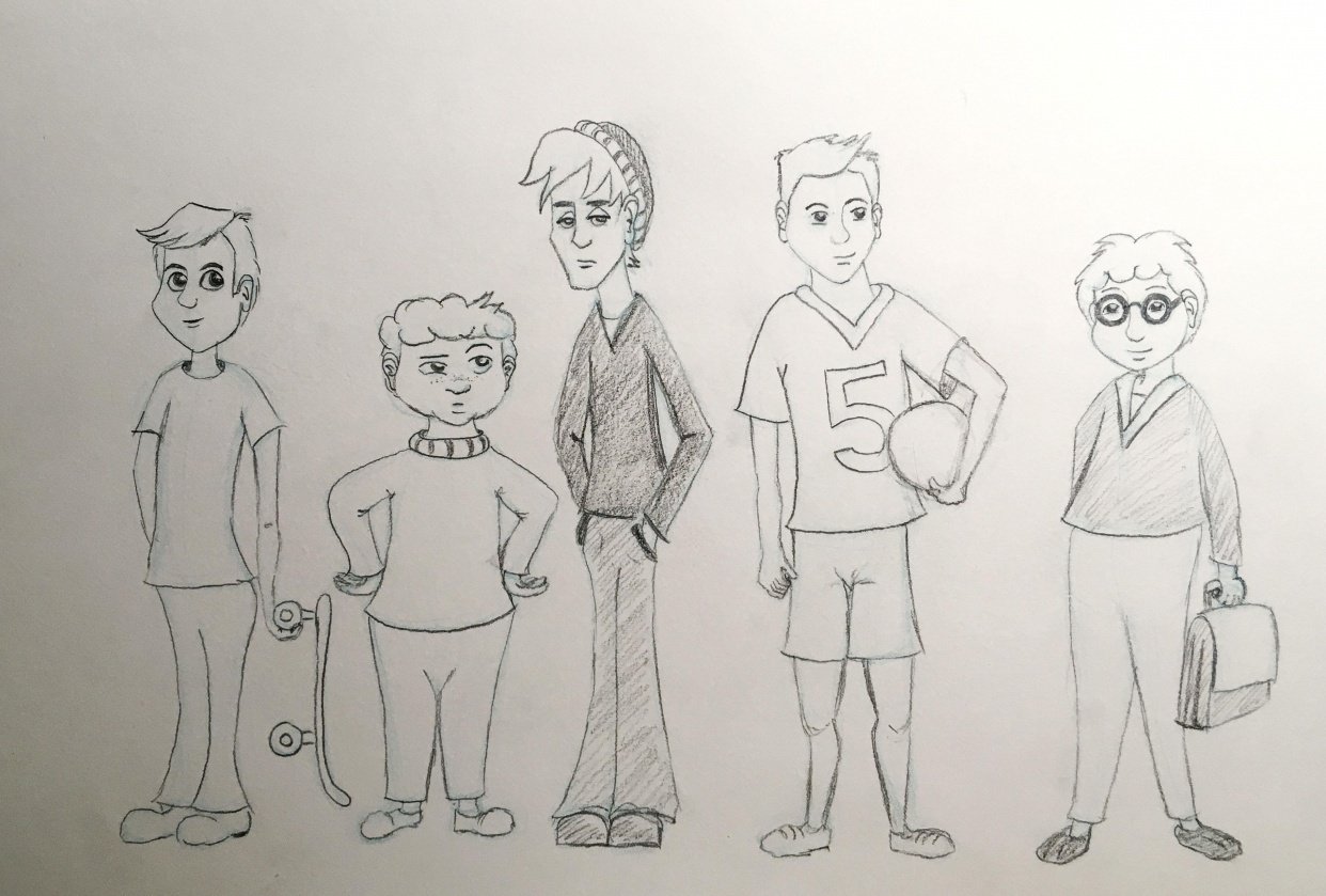 Assignment - 5 Boy Characters | Skillshare Student Project
