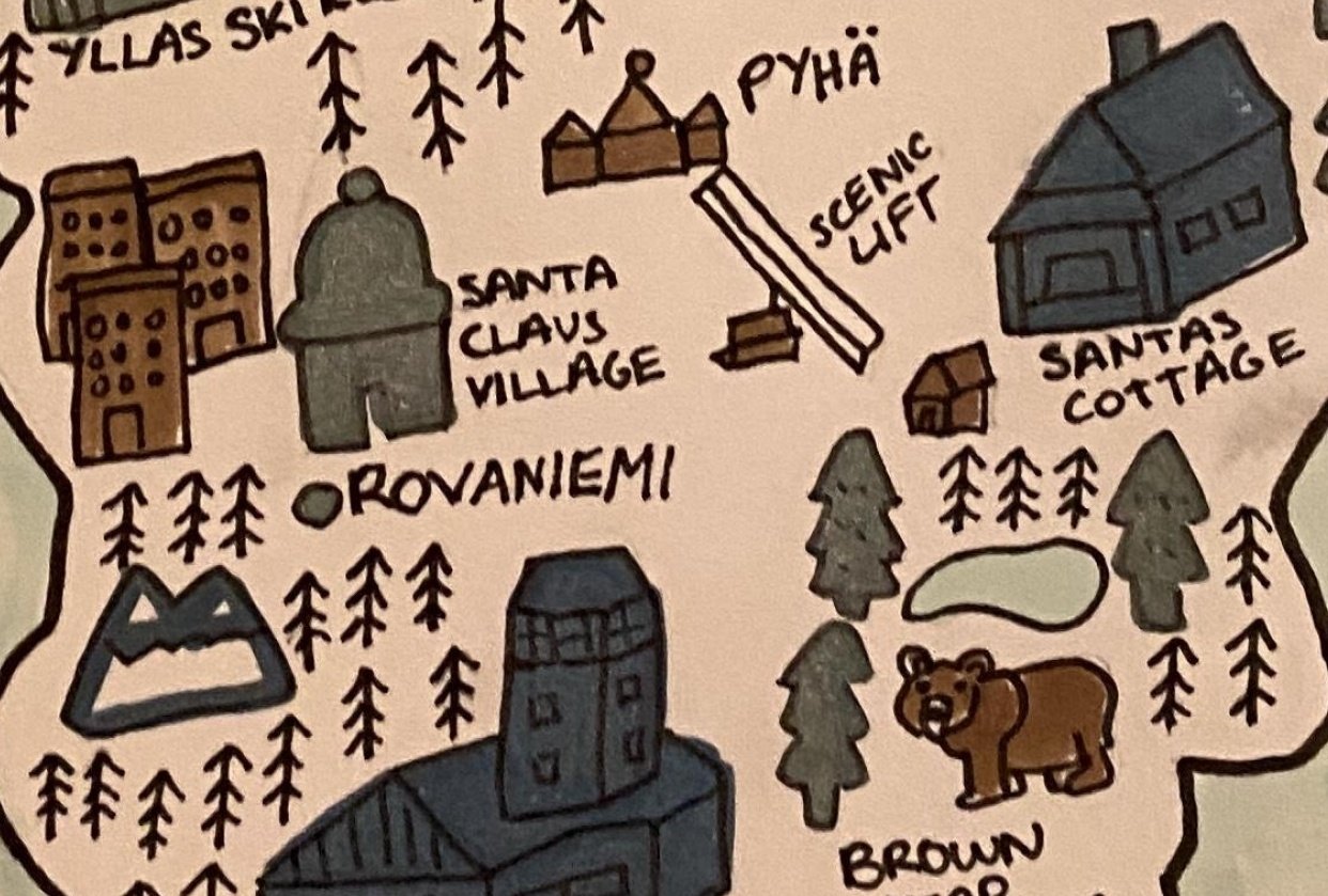 Lapland Map | Skillshare Student Project