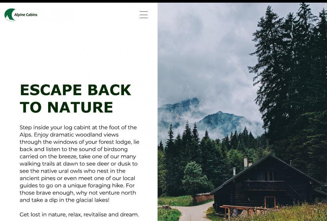 Alpine Cabins - Escape back to nature | Skillshare Student Project