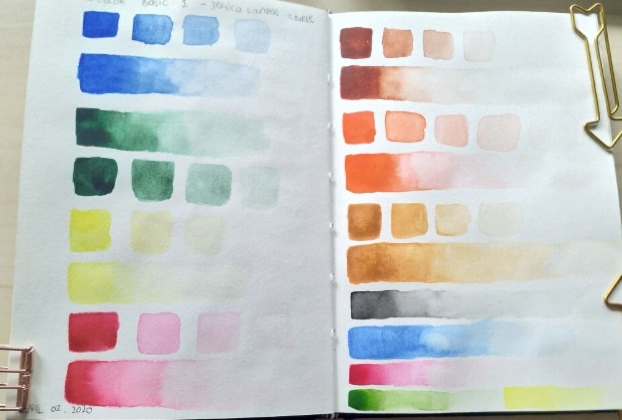 Watercolor swatches | Skillshare Student Project