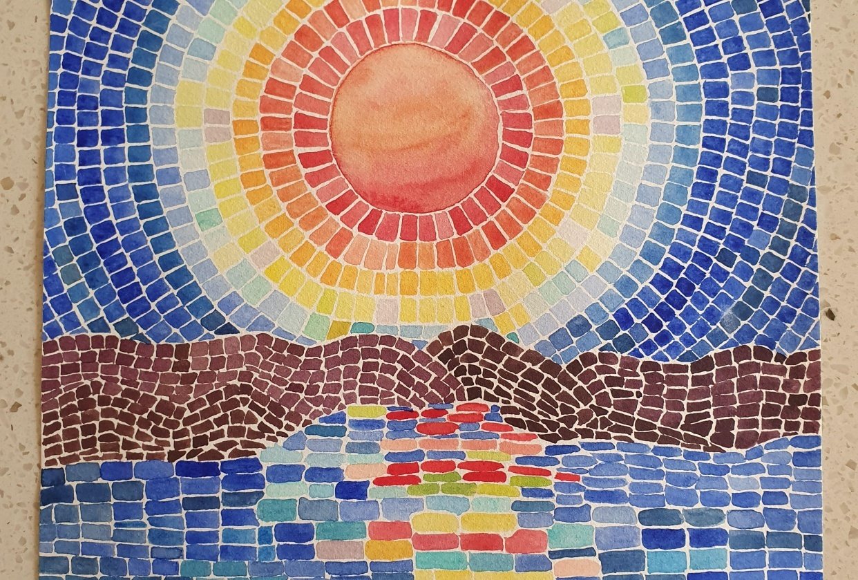 Mosaic Sunset | Skillshare Student Project
