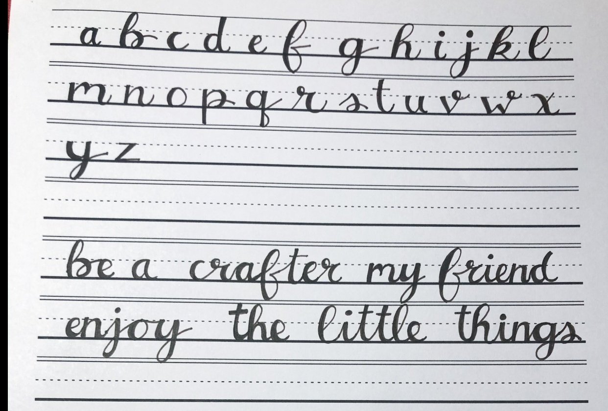 Practice of faux calligraphy and exploring caps | Skillshare Student ...