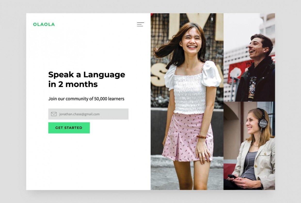 Design For a Language Learning Website | Skillshare Student Project