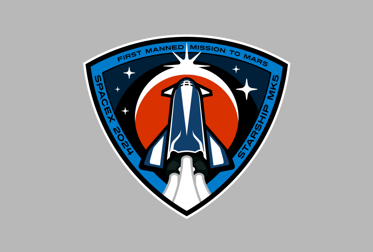 SpaceX Mars Mission Patch | Skillshare Student Project