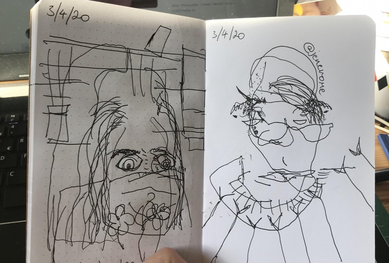 Blind Contour Drawings - drawing with friends | Skillshare Student Project