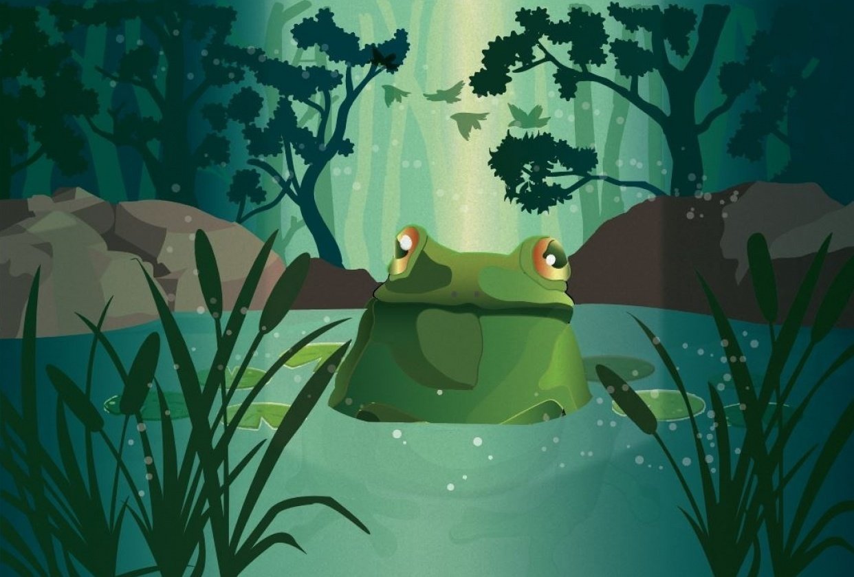 Magic Pond Creature Illustration | Skillshare Student Project