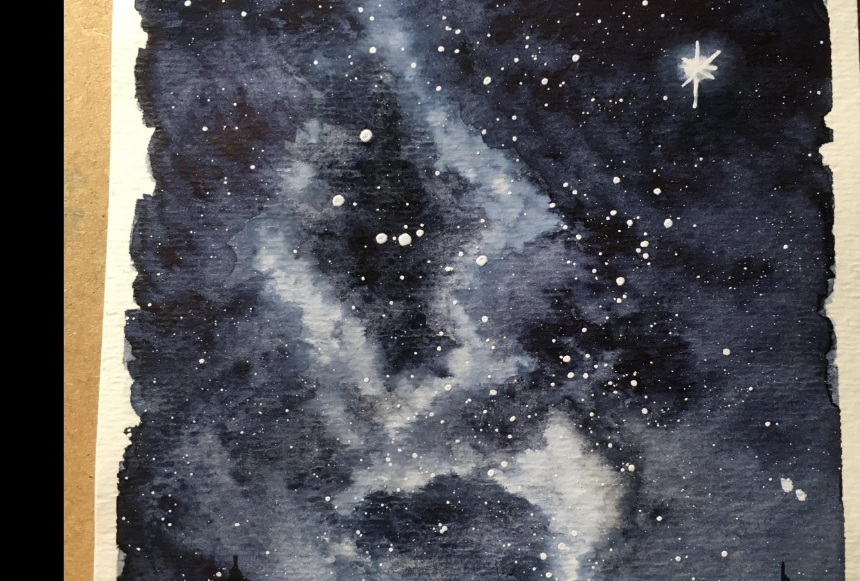 Misty Night Sky | Skillshare Student Project Misty Night Sky | Skillshare Student Project