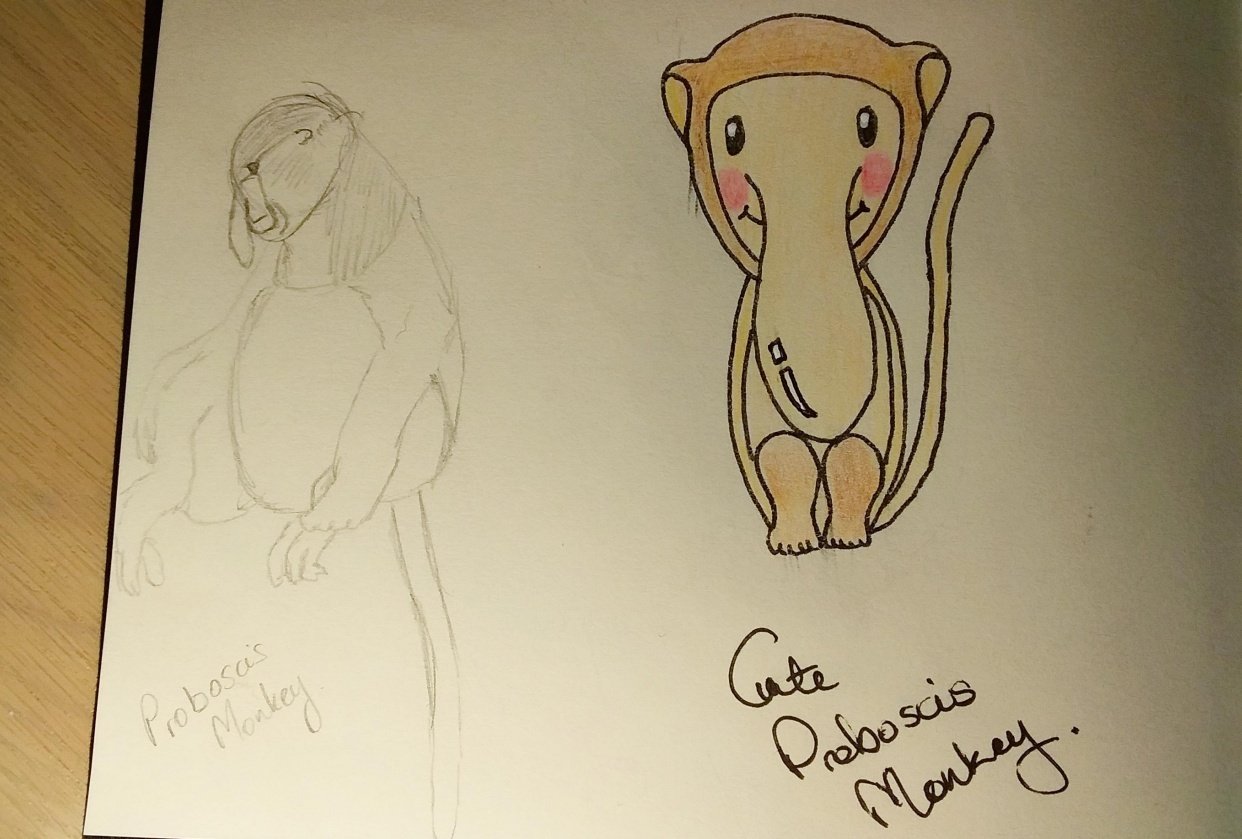 Ugly Cute Proboscis Monkey | Skillshare Student Project