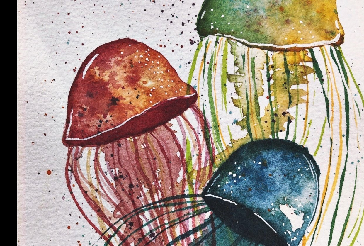 Modern watercolor techniques | Skillshare Student Project