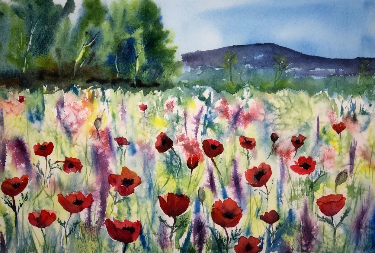 Watercolor Wildflowers | Skillshare Student Project