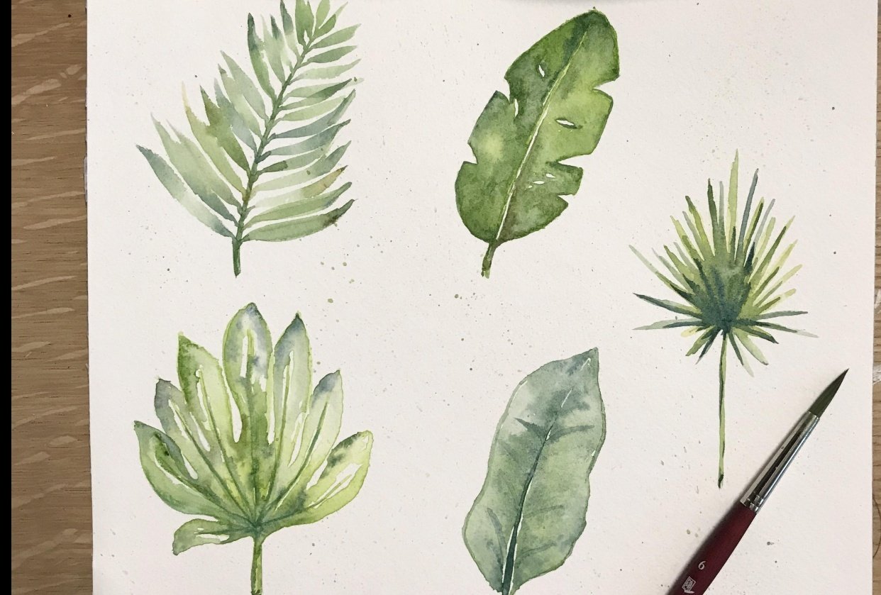 Loose With Loose Tropical Leaves Skillshare Student Project loose-with-loose-tropical-leaves-skillshare-student-project
