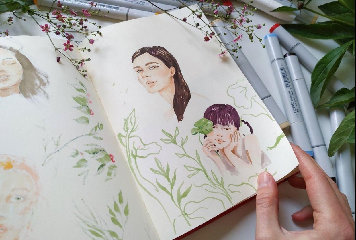 My Sketchbook portraits | Skillshare Student Project