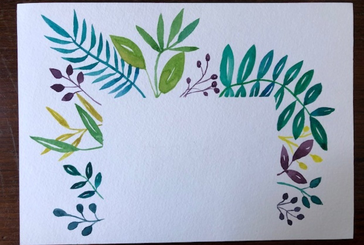 Loose watercolour leaves | Skillshare Student Project