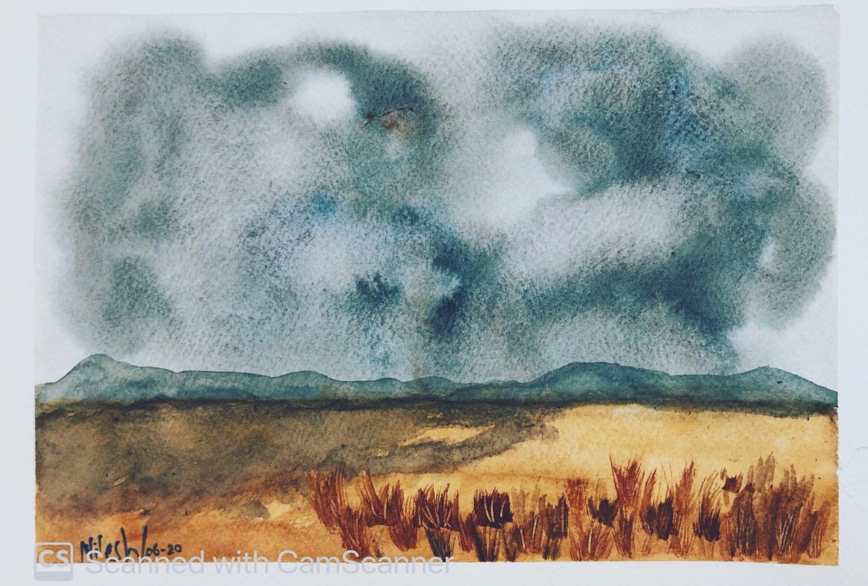 Paint A Dramatic Stormy Sky In Five Easy Steps Skillshare Student Project paint-a-dramatic-stormy-sky-in-five-easy-steps-skillshare-student-project
