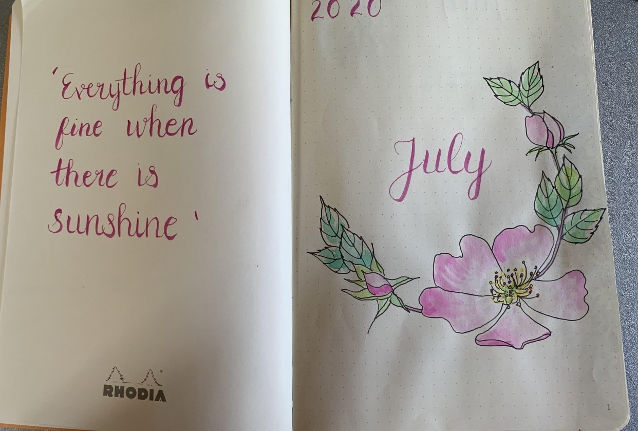 Floral cover page | Skillshare Student Project