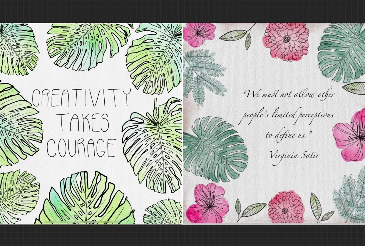 Botanical Quotes | Skillshare Student Project