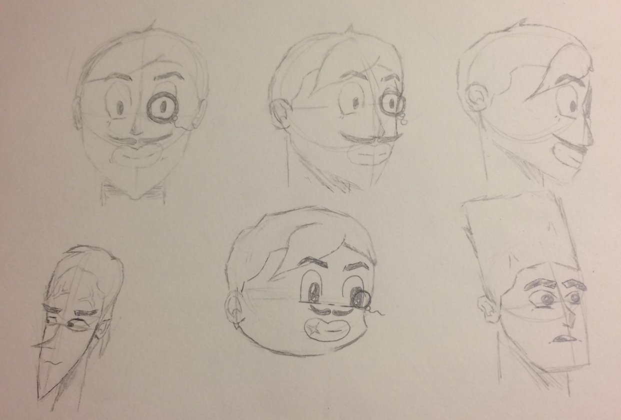 Head sketches | Skillshare Student Project