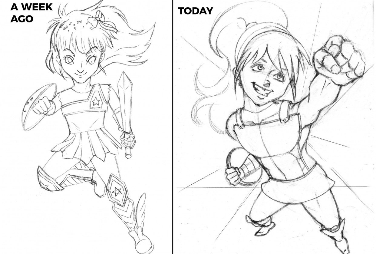 Sketching dynamic poses | Skillshare Student Project