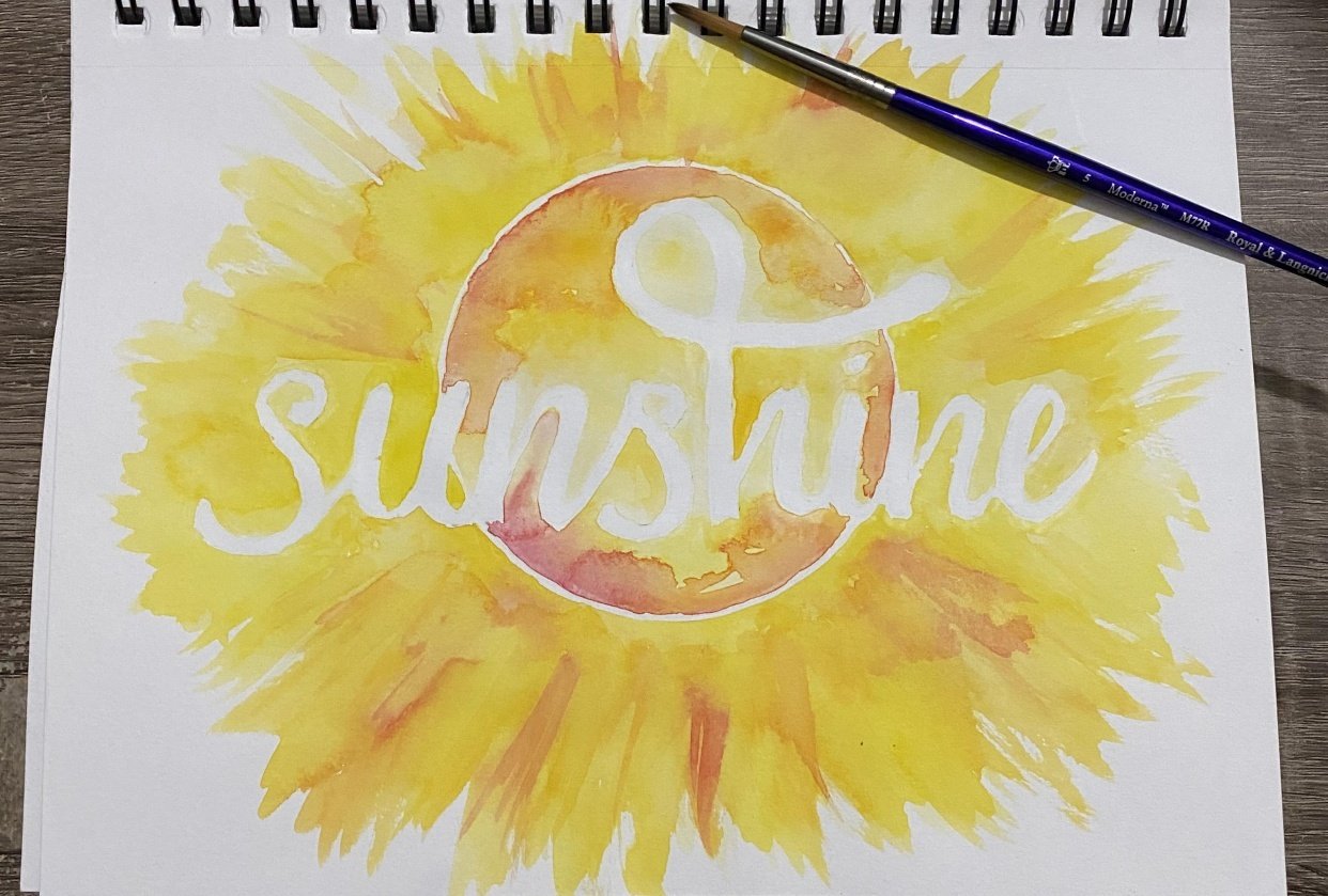 Negative Space Lettering with Watercolours | Skillshare Student Project