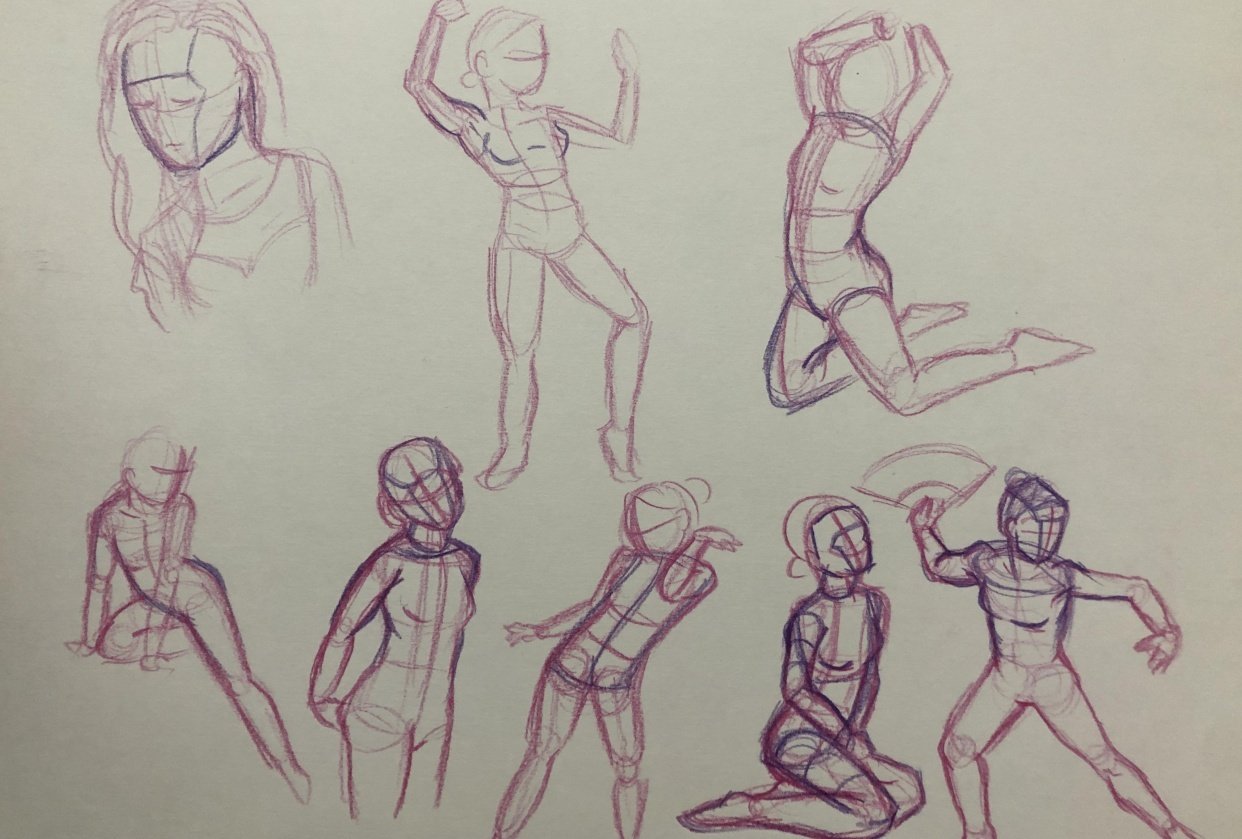 Timed drawing exercise | Skillshare Student Project