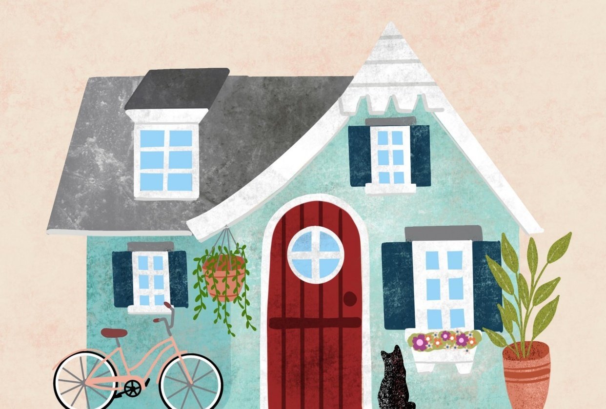 illustration-with-layered-texture-and-color-in-procreate-skillshare