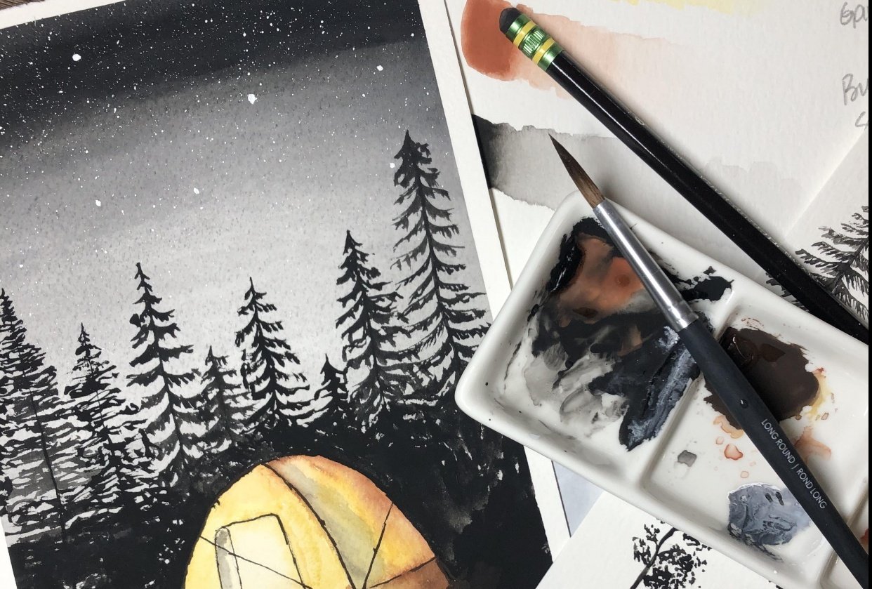 Pine Tree Practice | Skillshare Student Project