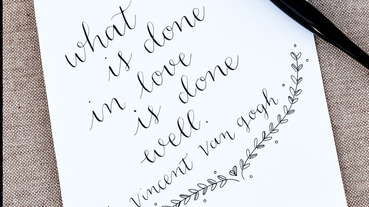 Adventures in Calligraphy | Skillshare Student Project