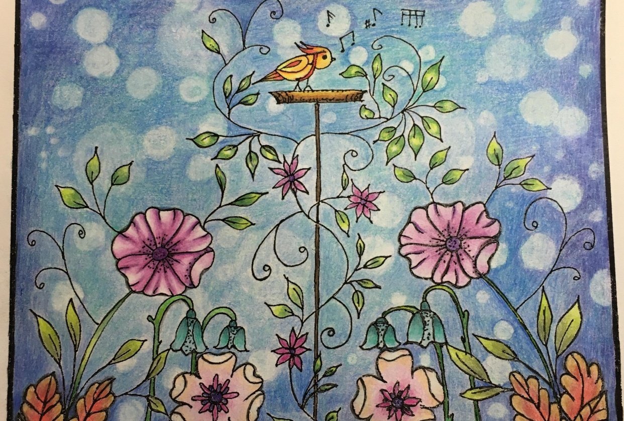 My completed coloring page. | Skillshare Student Project