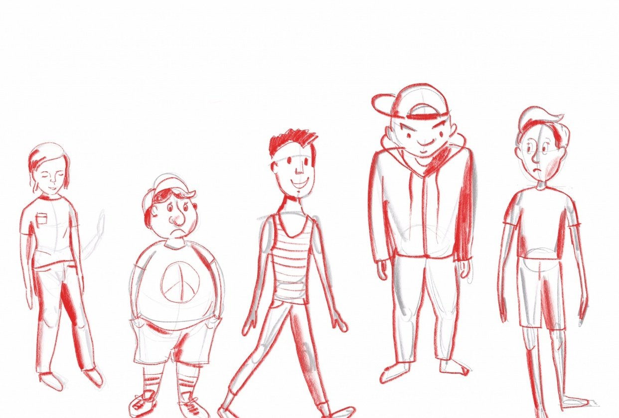 5 boys | Skillshare Student Project