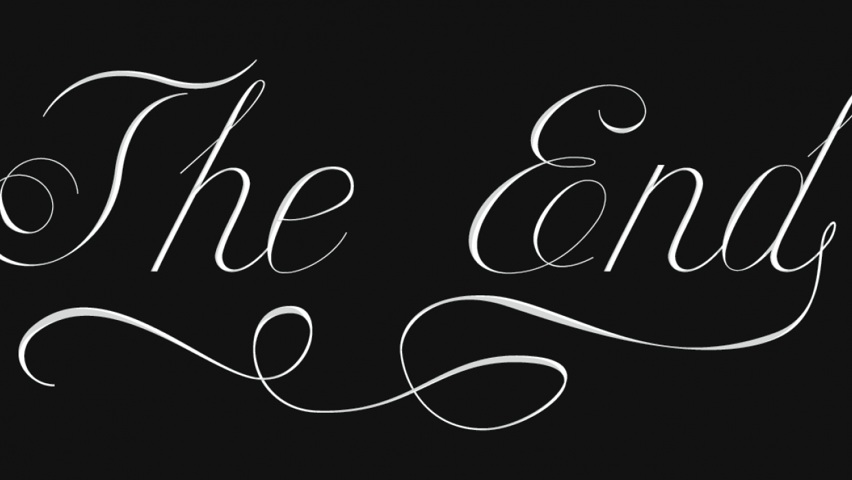 The End (lettering) | Skillshare Student Project