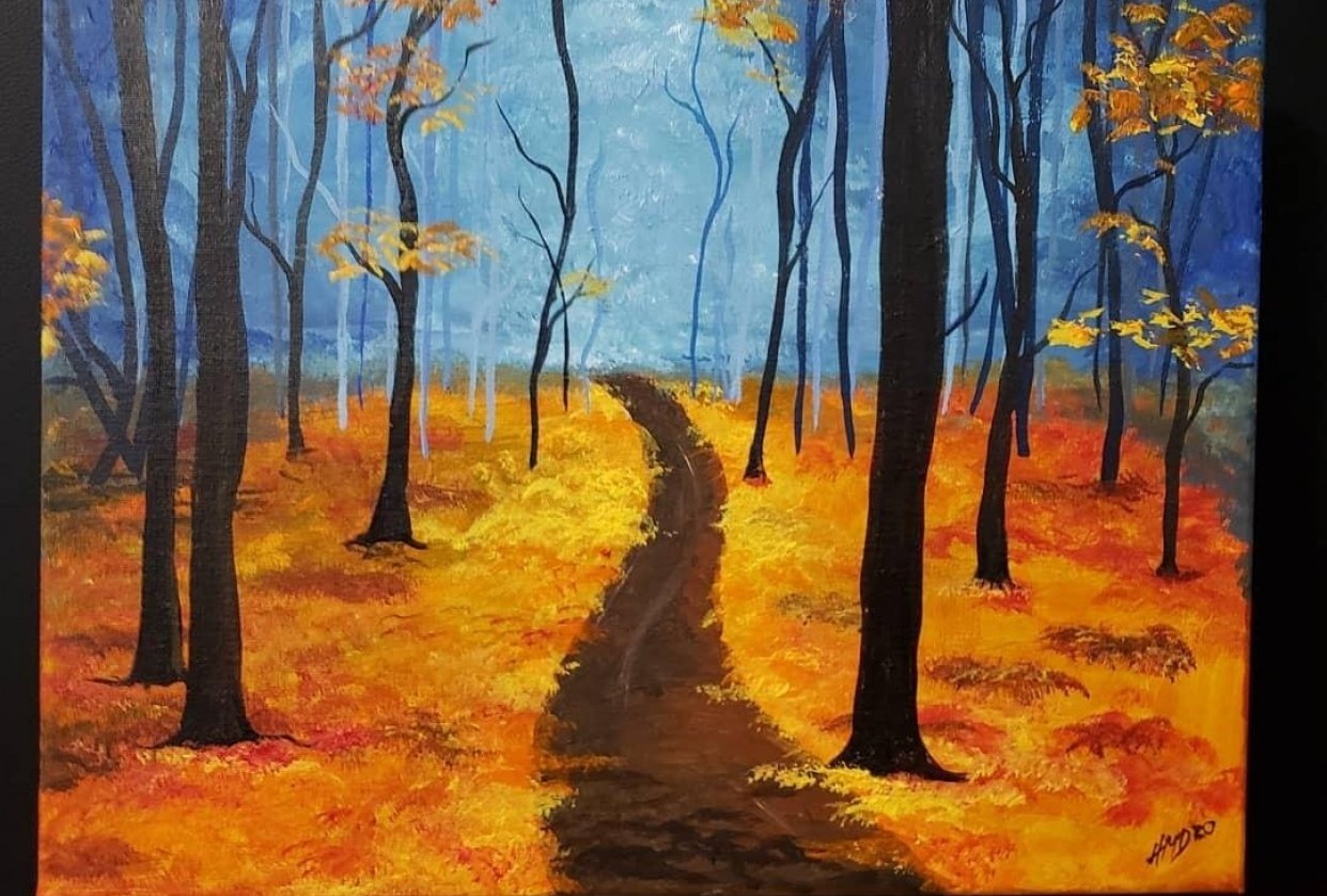 Abstract forest landscape | Skillshare Student Project