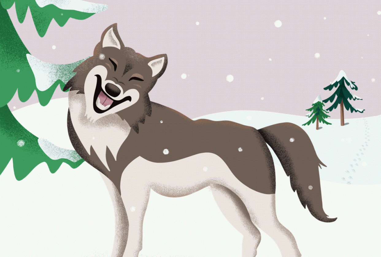 Snowy Wolf | Skillshare Student Project