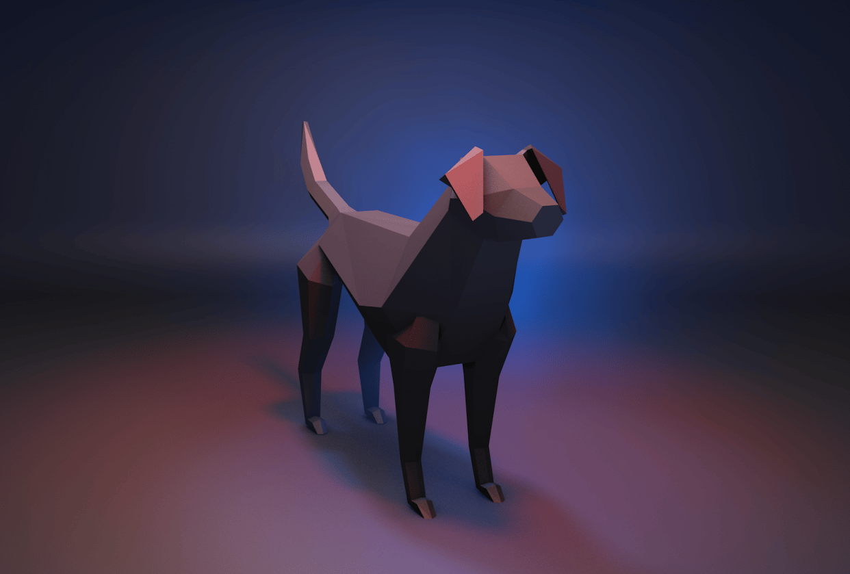 Low Poly Labrador | Skillshare Student Project