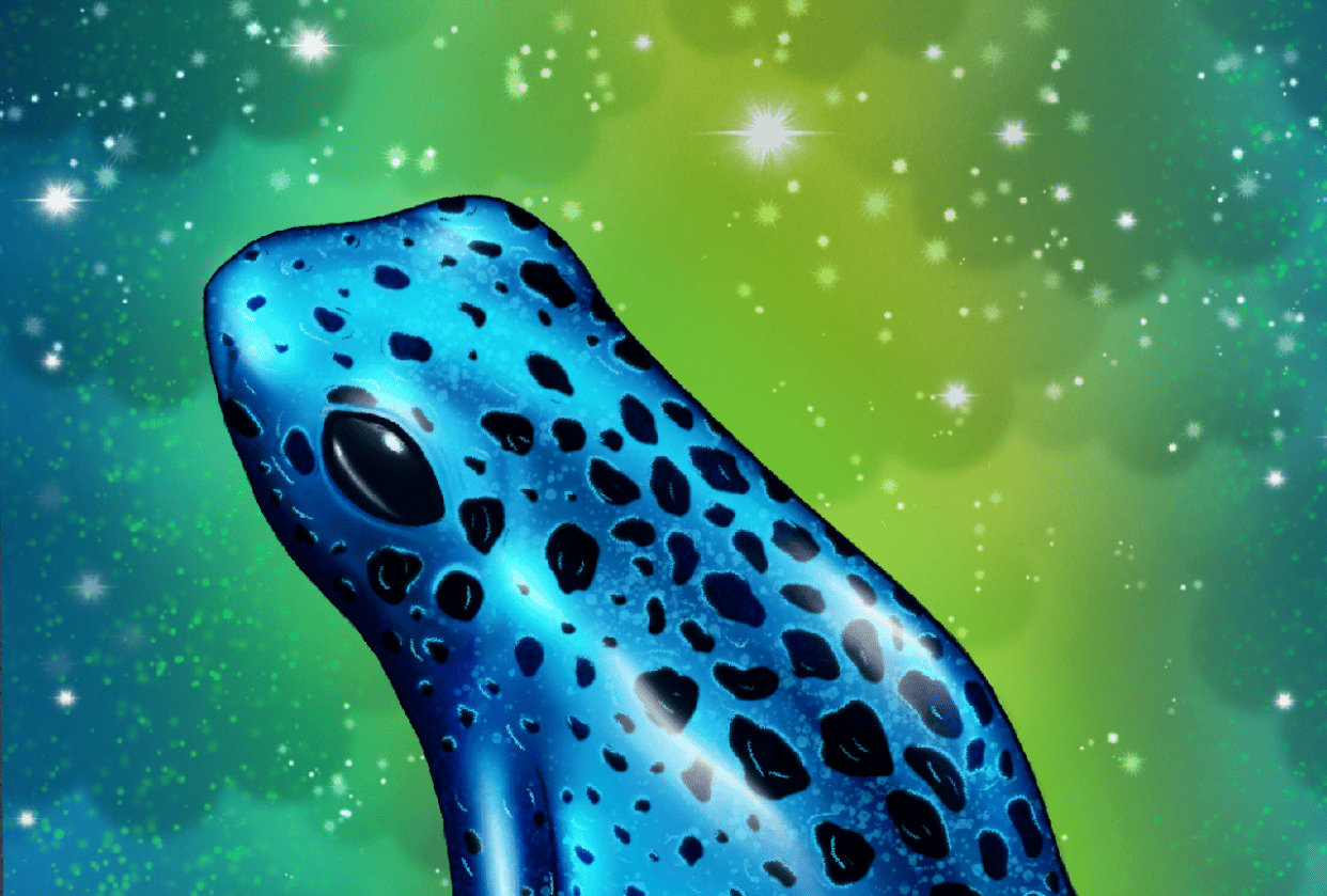 Digital Frog inspired by Maurizio De Angelis | Skillshare Student Project