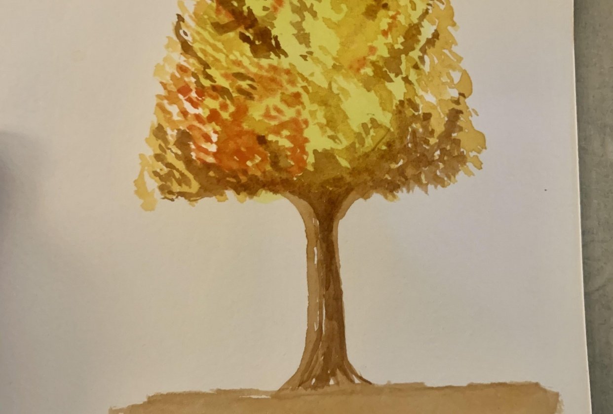 Autumn trees lesson | Skillshare Student Project