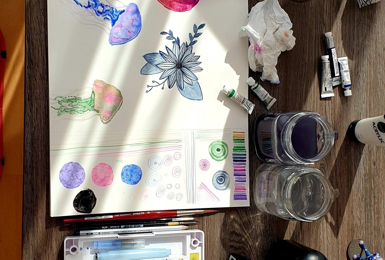 Modern Watercolor Techniques Beginner's Level | Skillshare Student Project