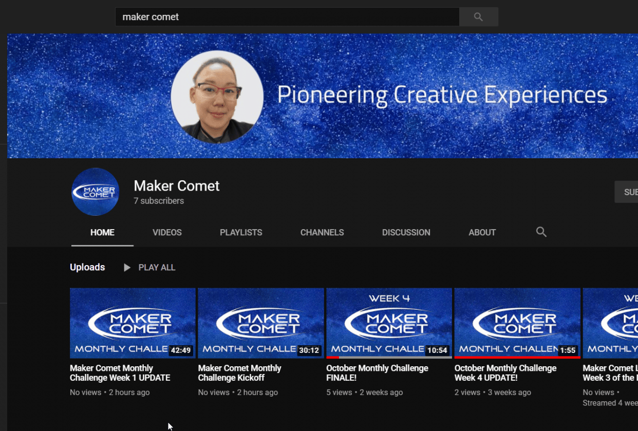 Maker Comet's YouTube Channel | Skillshare Student Project